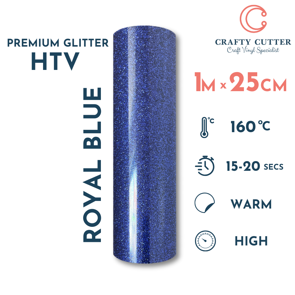 Premium Glitter (HTV - Iron on) - Metre Rolls (1m x 250mm)