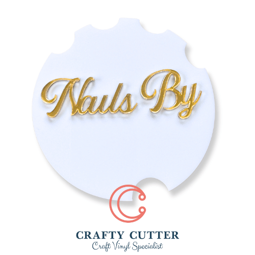 Acrylic Fonts - Nails By (Additional Font for Nailfie) | Sticky Back