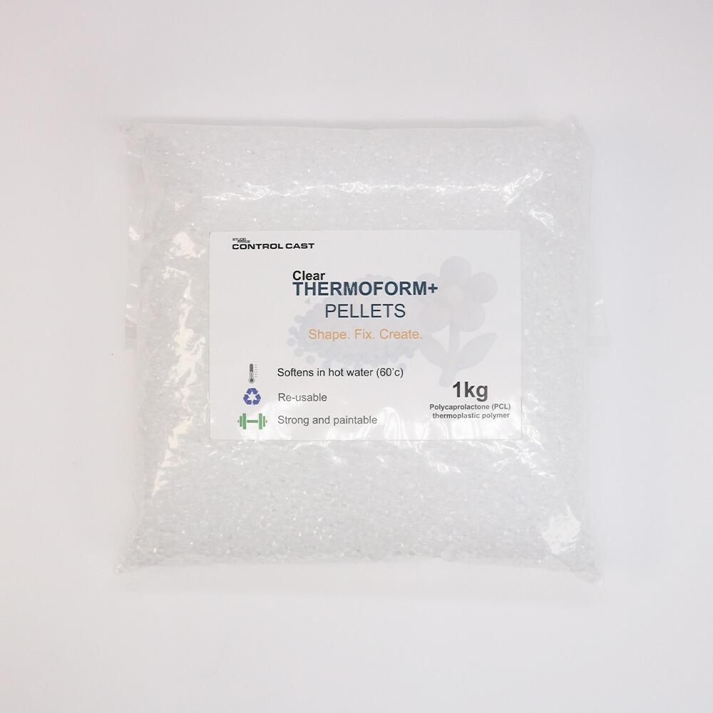 Thermoform+ Clear Pellets – Transparent Reusable Thermoplastic
