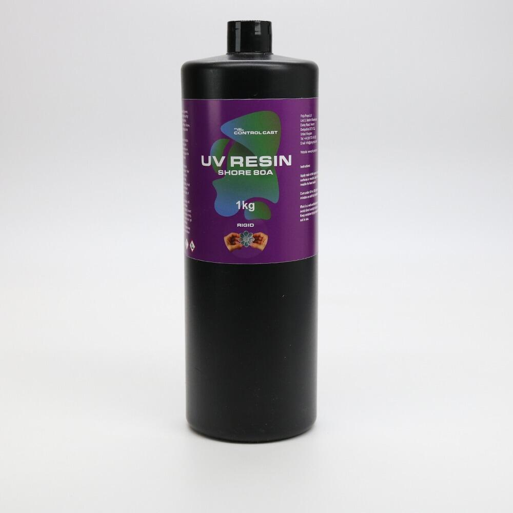 Rigid UV Resin – Crystal Clear, Fast Cure, Shore 80A