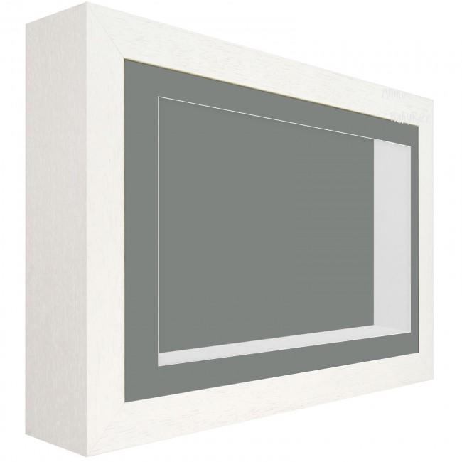 12x9" White Deluxe Deep Box Display Frame - Choose Options