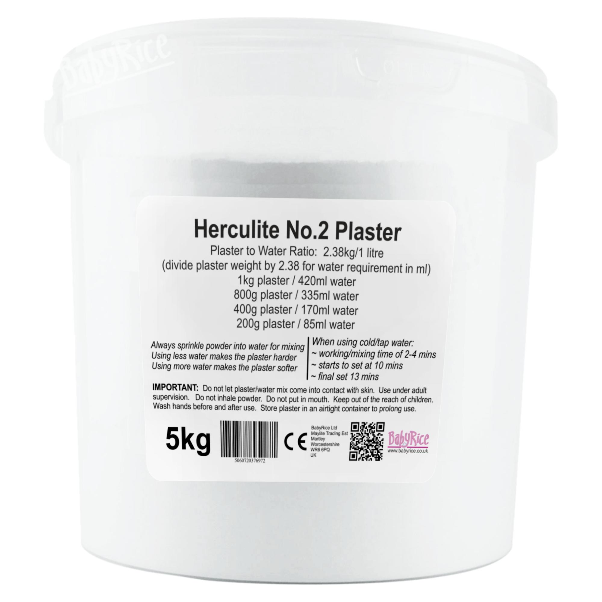 Casting Plaster - Herculite No. 2 - Choose from 500g, 800g, 1kg, 5kg ...
