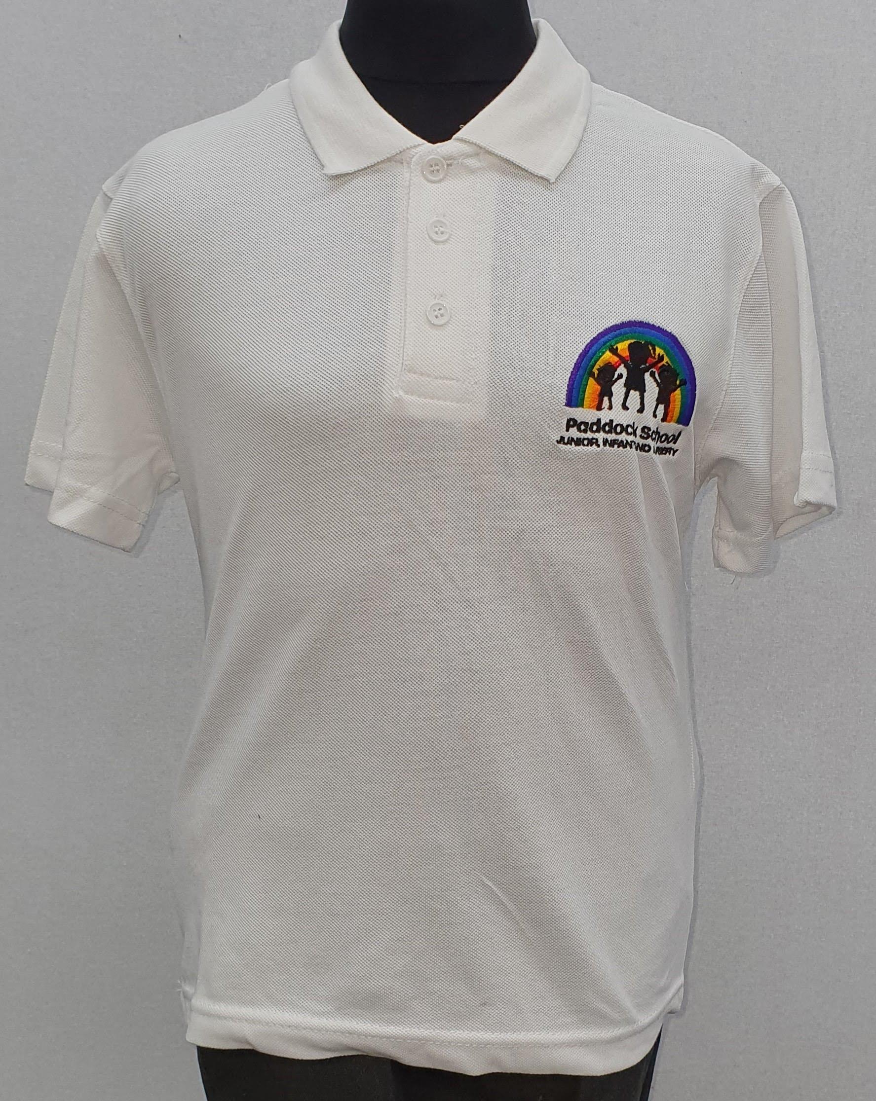 Paddock Primary School White Polo Shirt