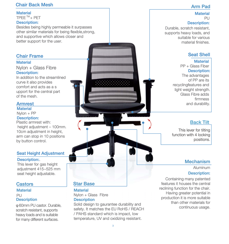 Koplus Tonique Task Chair - Ergonomic Auto-Balance
