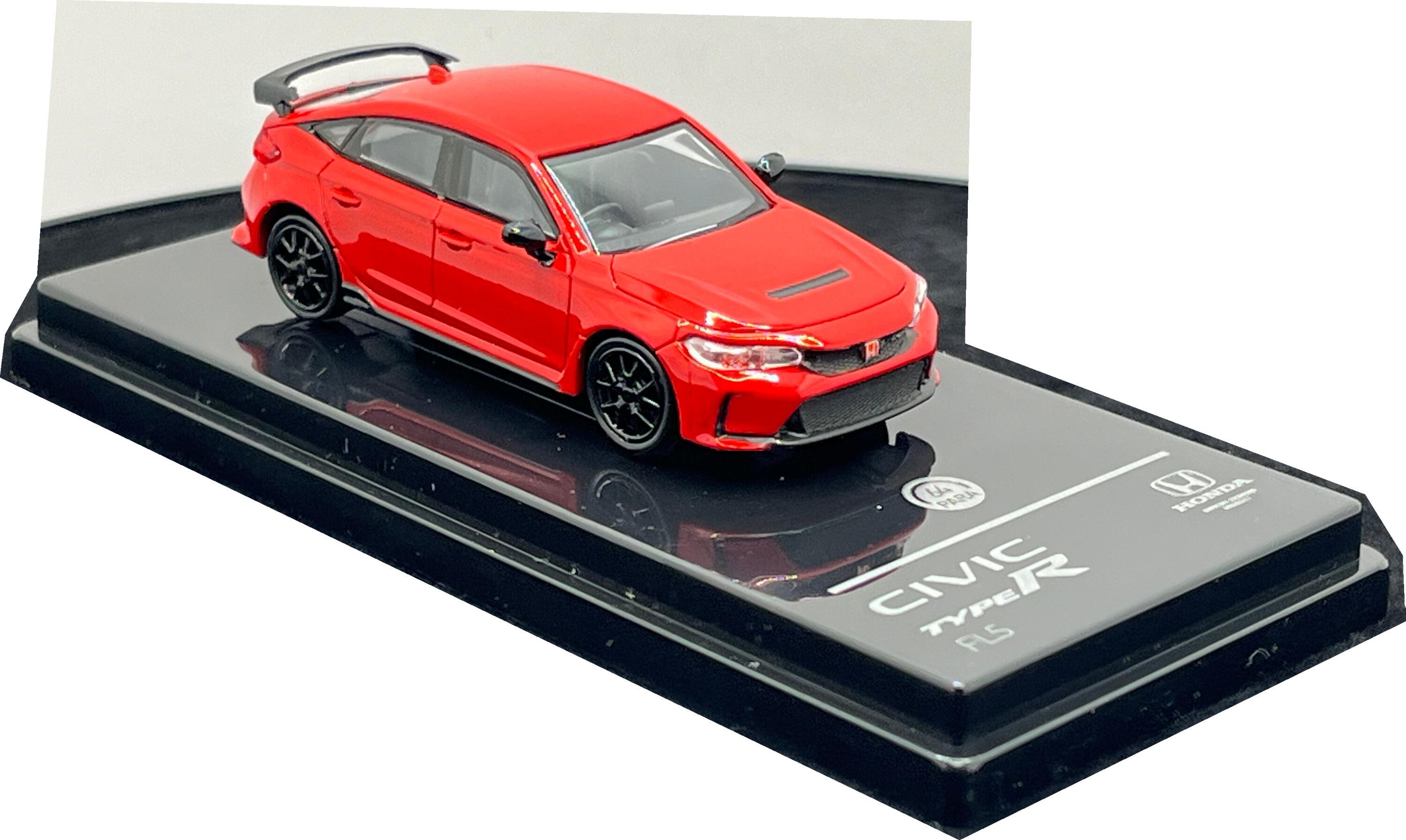 Honda Civic Type R FL5 2023 in Rallye red 1:64 scale diecast car model ...