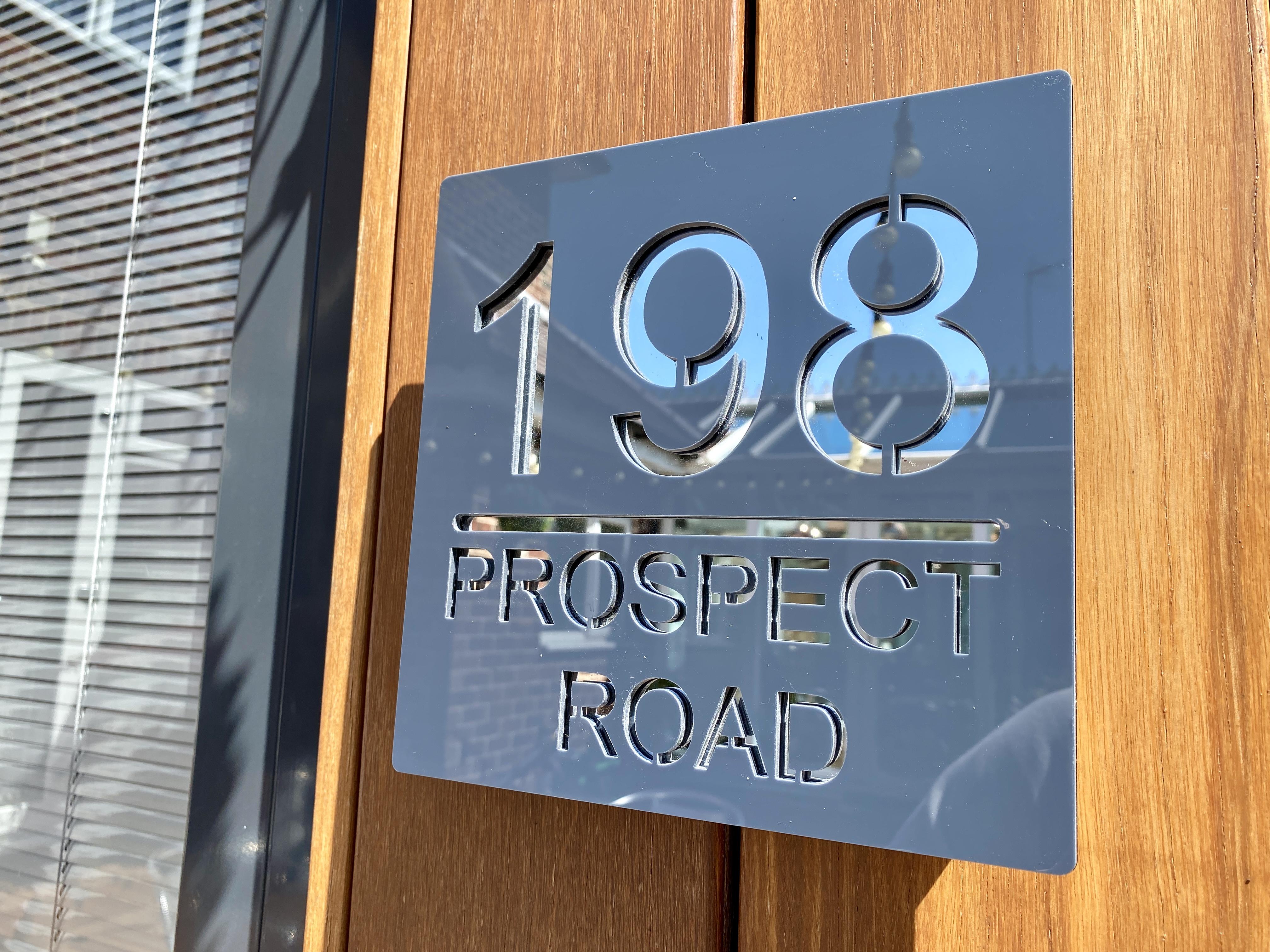 Contemporary Square House Sign