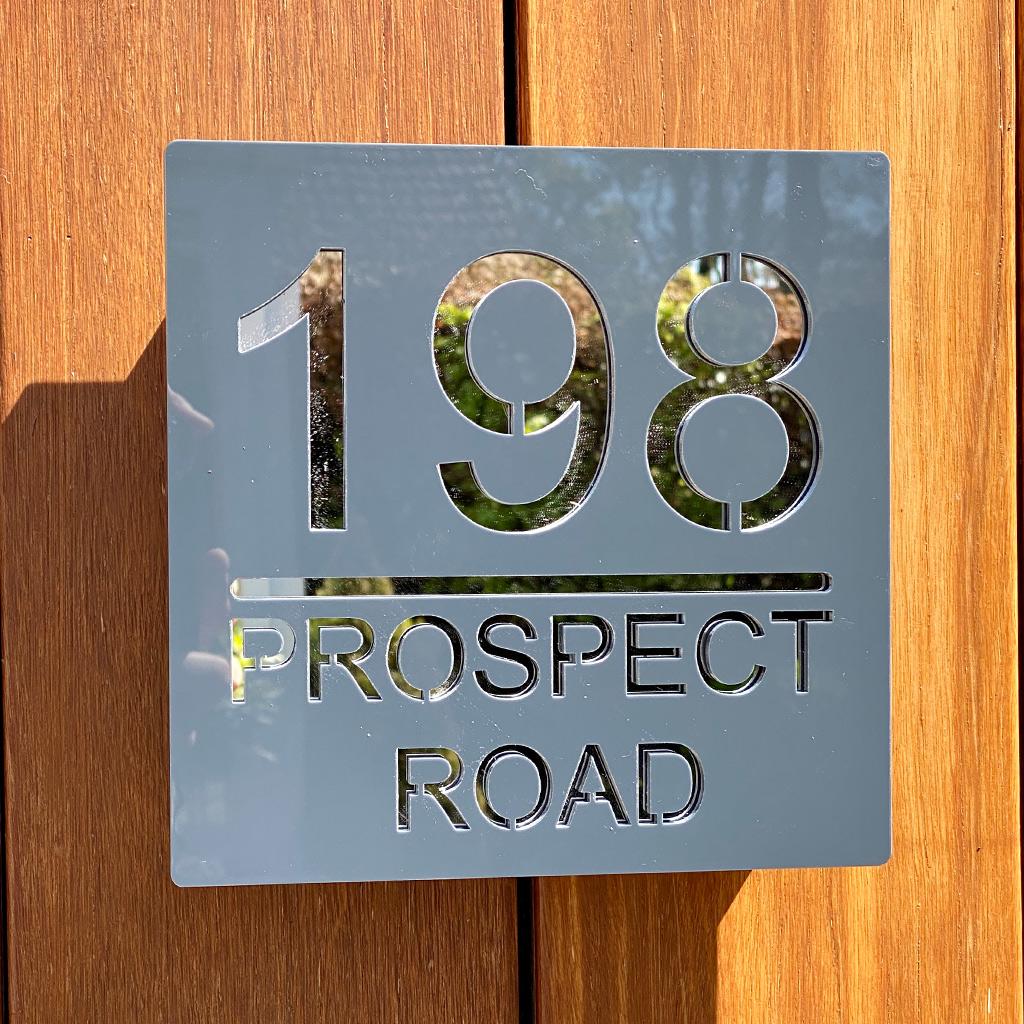 Contemporary House Sign 350 x 350mm