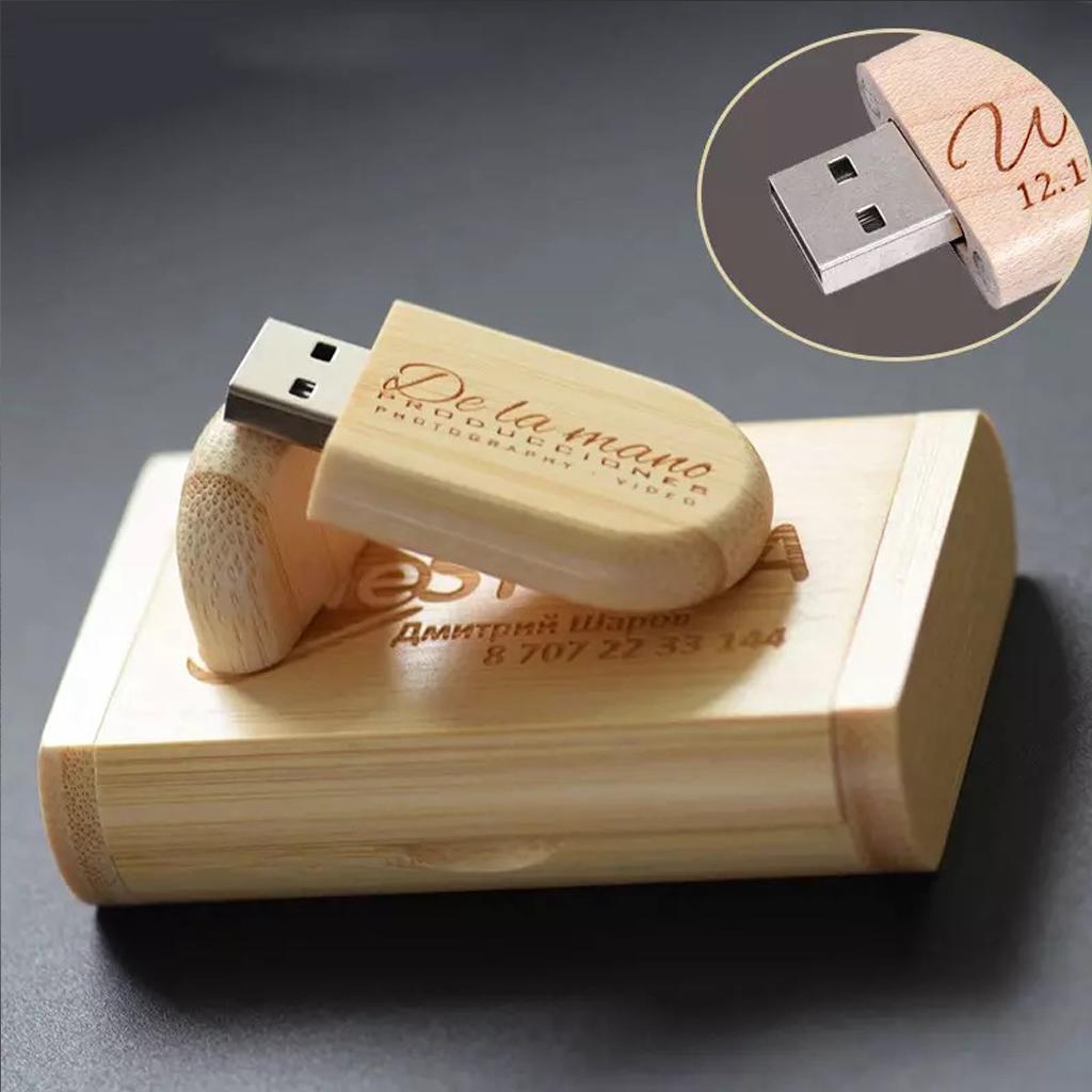 Personalised Wooden Pen drive 64GB USB