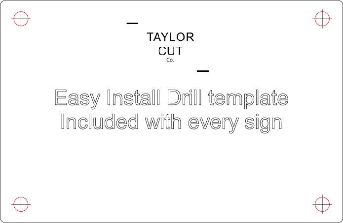 Contemporary Square House Sign