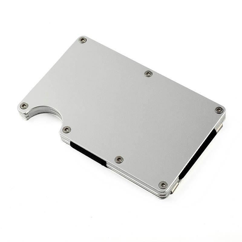 Personalised Aluminum Credit Card Holder With money Clip, RFID Secure ...
