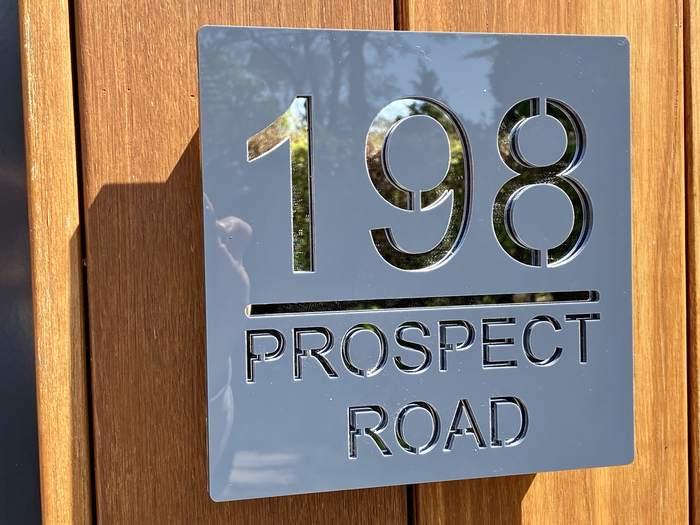 Contemporary Square House Sign