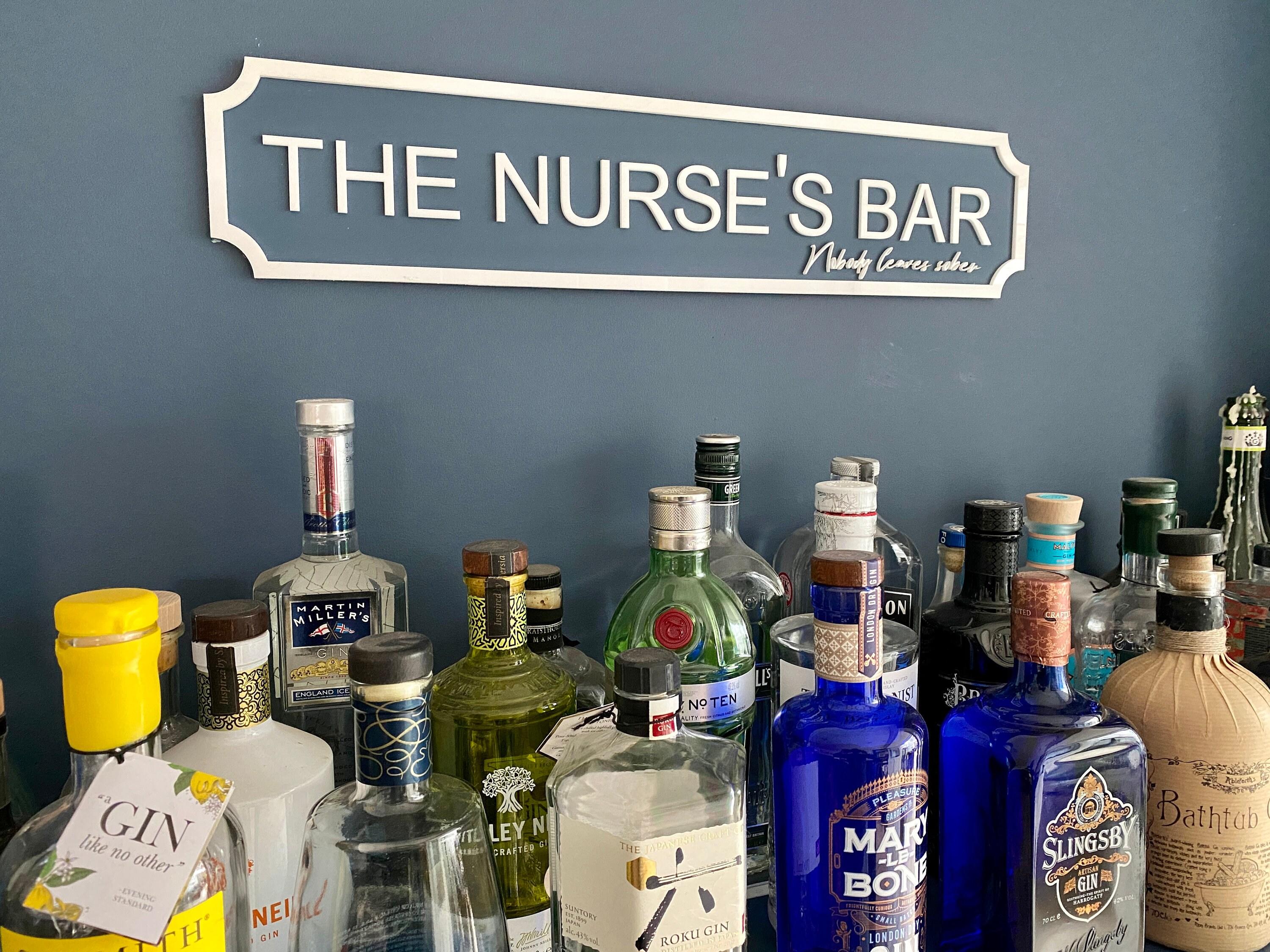 Vintage 3D Acrylic Personalised Gift Bar Street Sign For The Home Or Garden