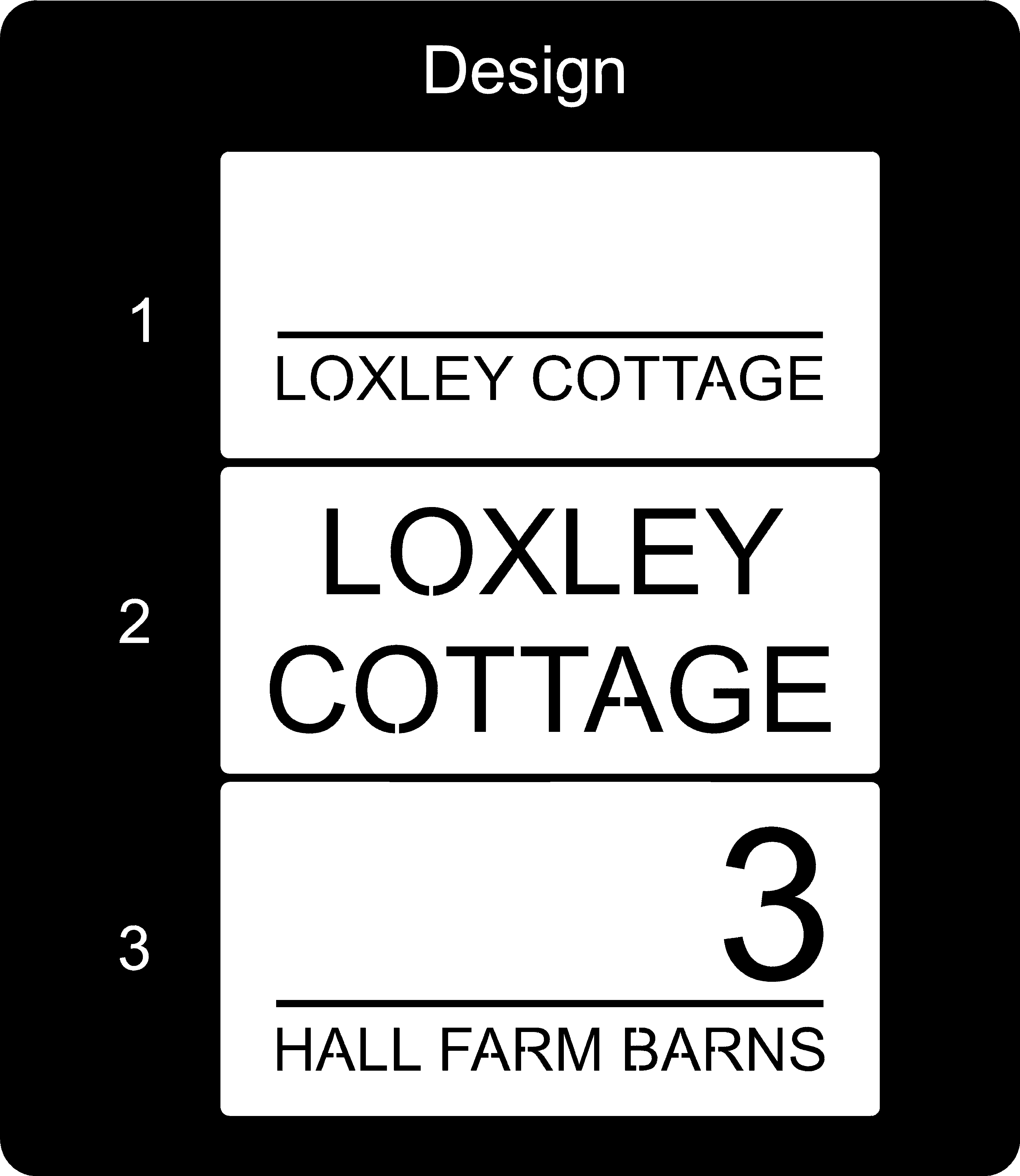 Contemporary Solar Powered Front Door House Sign, LED Backlit Option ...