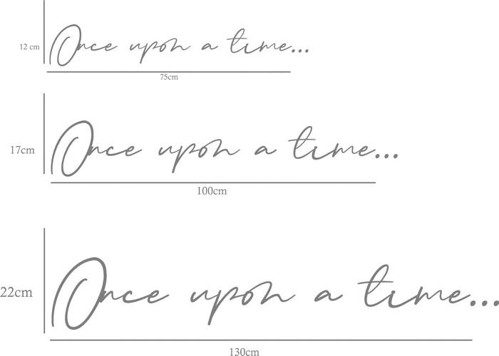 Once upon a time... 6mm Wall Sign