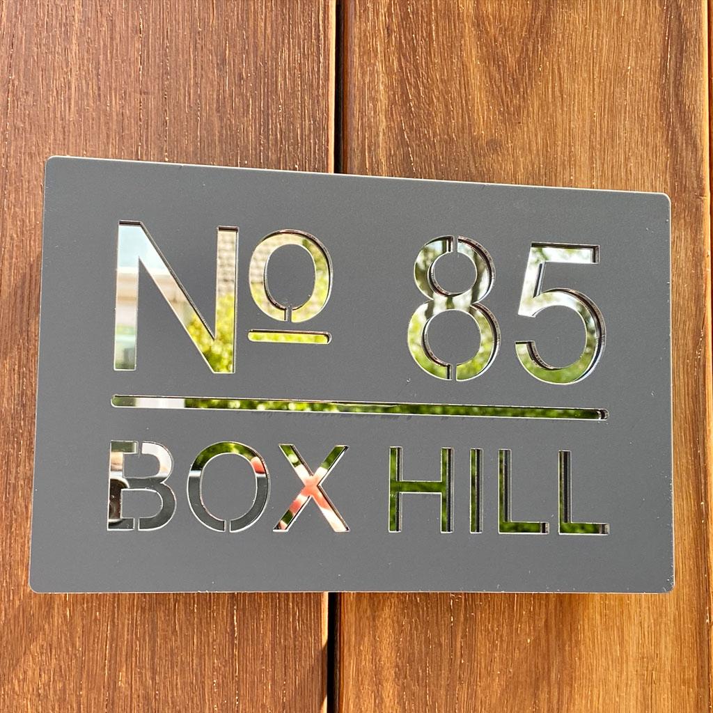 House Address Signs Personalised House Signs | Contemporary House