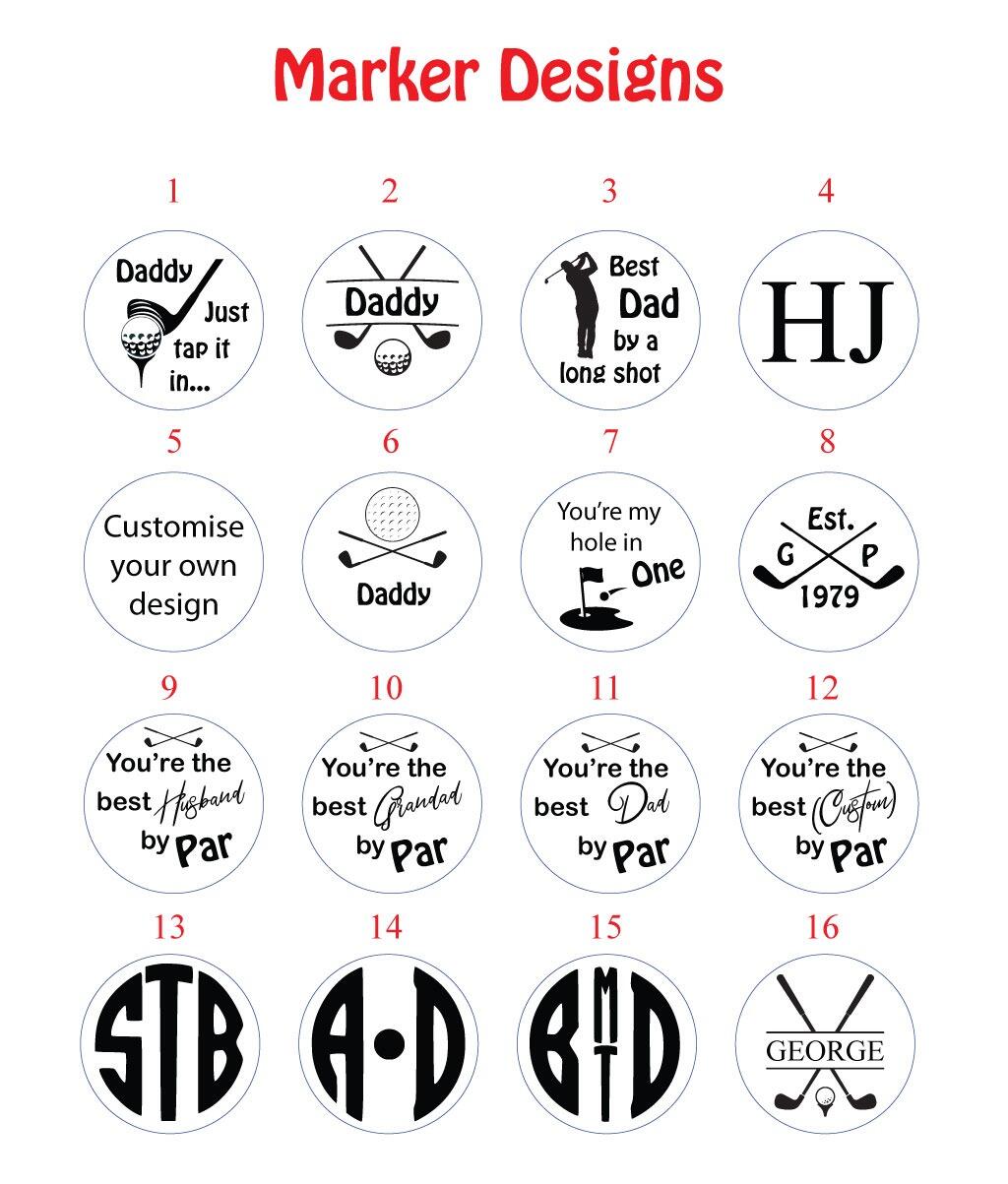 Personalised Golf Green Ball Marker