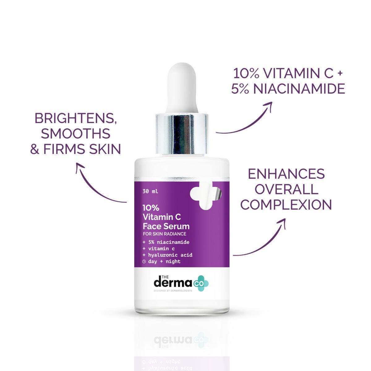 UrbanTokri THE DERMA CO 10 % Vitamin C Face Serum with 5 % Niacinamide ...