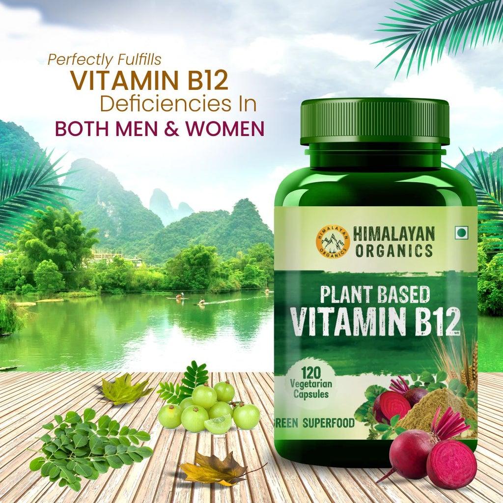 UrbanTokri TheHimalayanOrganics Plant Based Vitamin B12 - 120 Veg Capsules