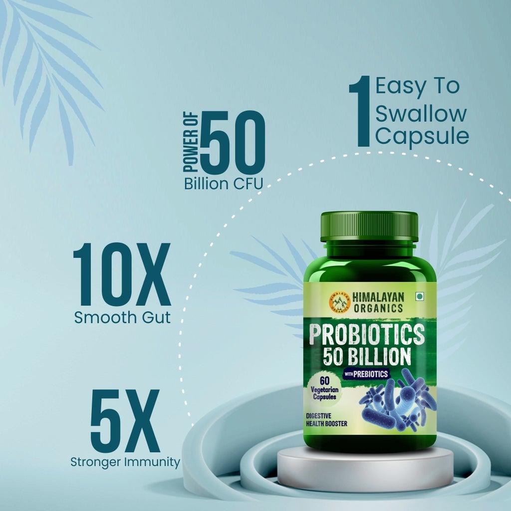 UrbanTokri TheHimalayanOrganics Probiotics Supplement 50 billion CFU 60 ...