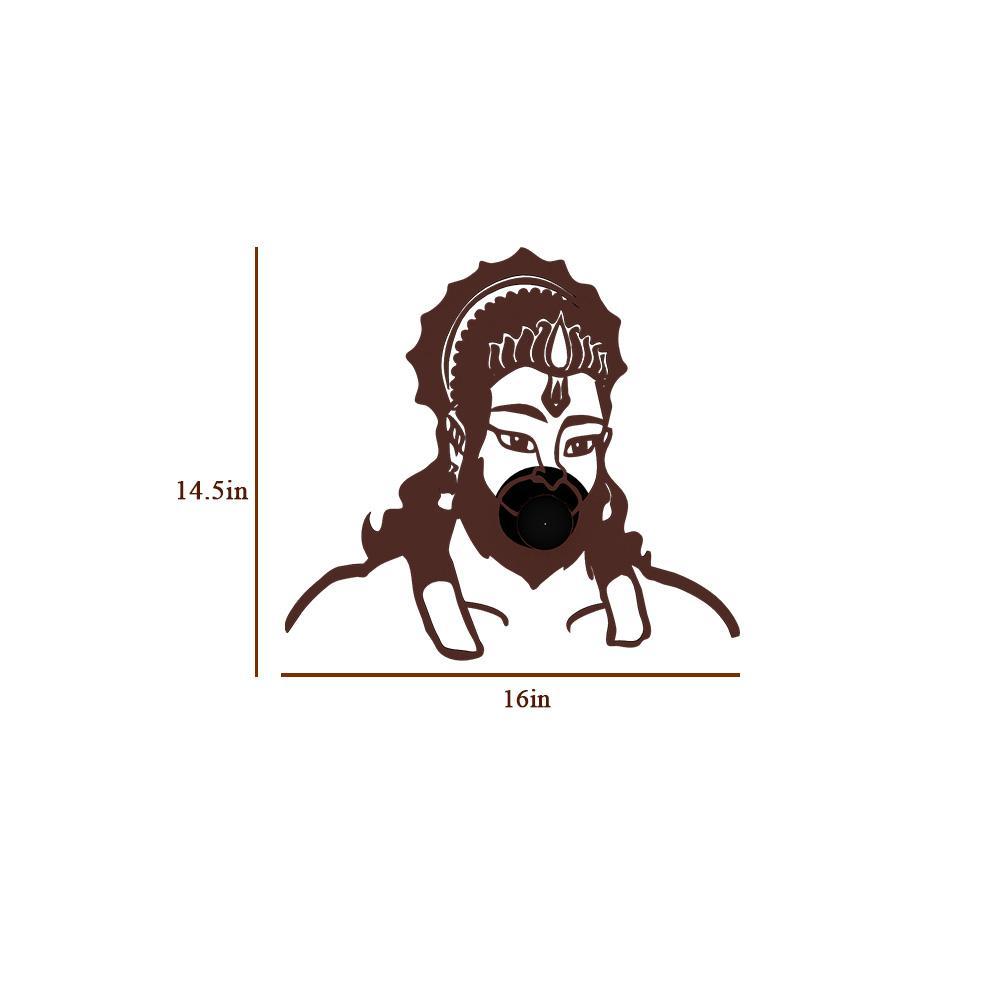 UrbanTokri Traditional Hanuman ji face creative Shadow lamp