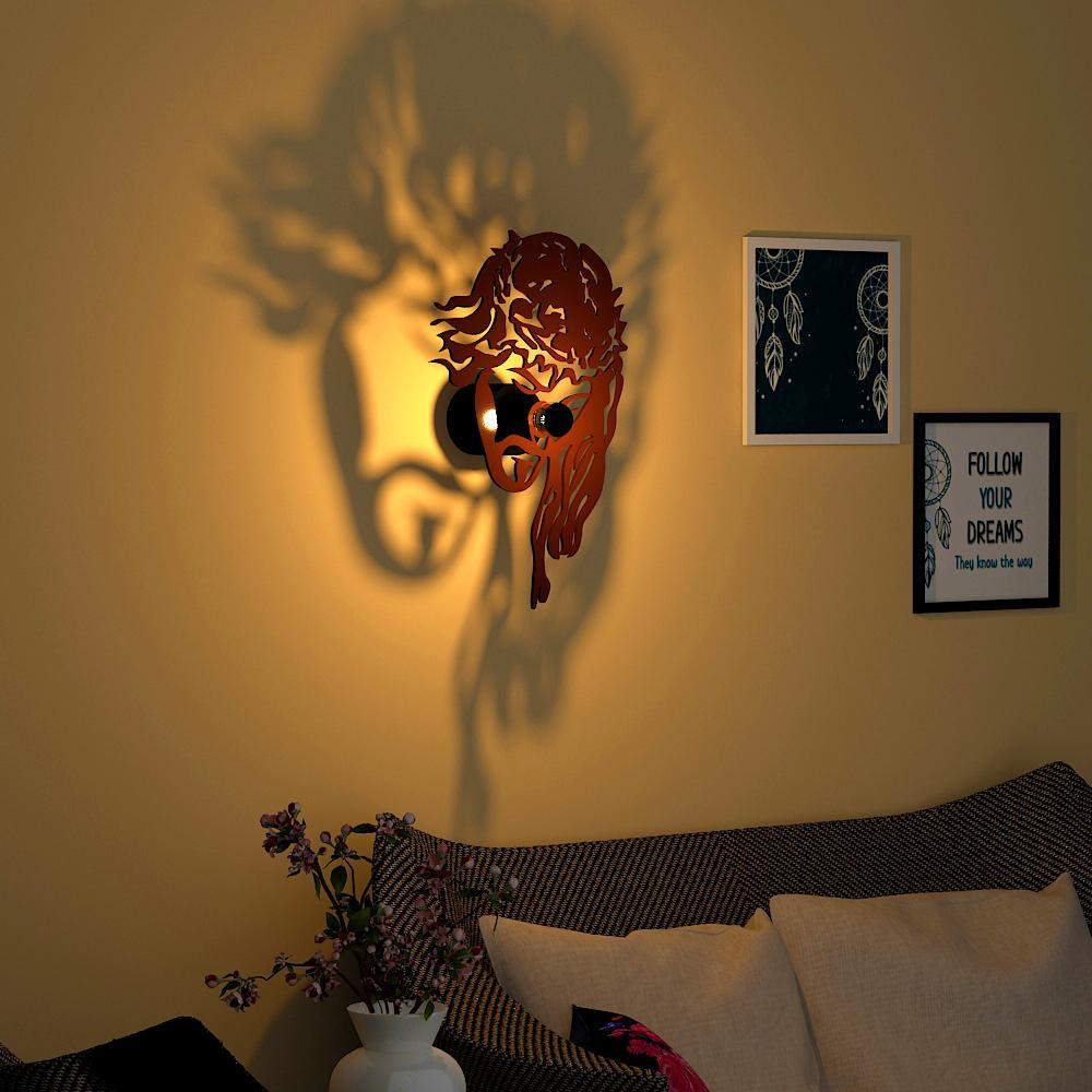 UrbanTokri Traditional Jesus christ face creative Shadow lamp