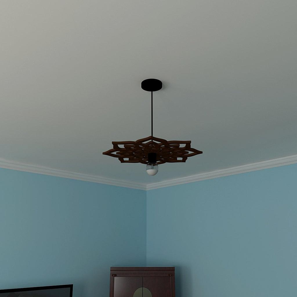 UrbanTokri Traditional The Wide Floral Art Ceiling Shadow Light