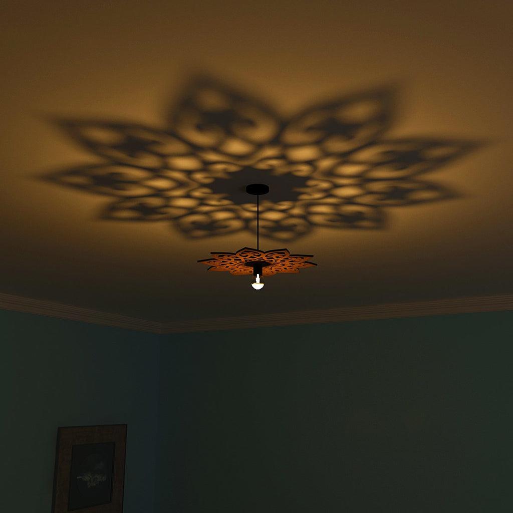 UrbanTokri Traditional The Intricate Flora Ceiling Shadow Light