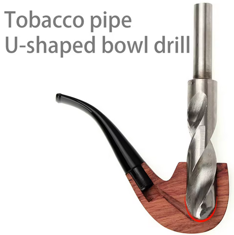 Drill bits for tobacco pipe making