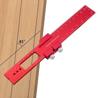 Aluminium sliding square rule