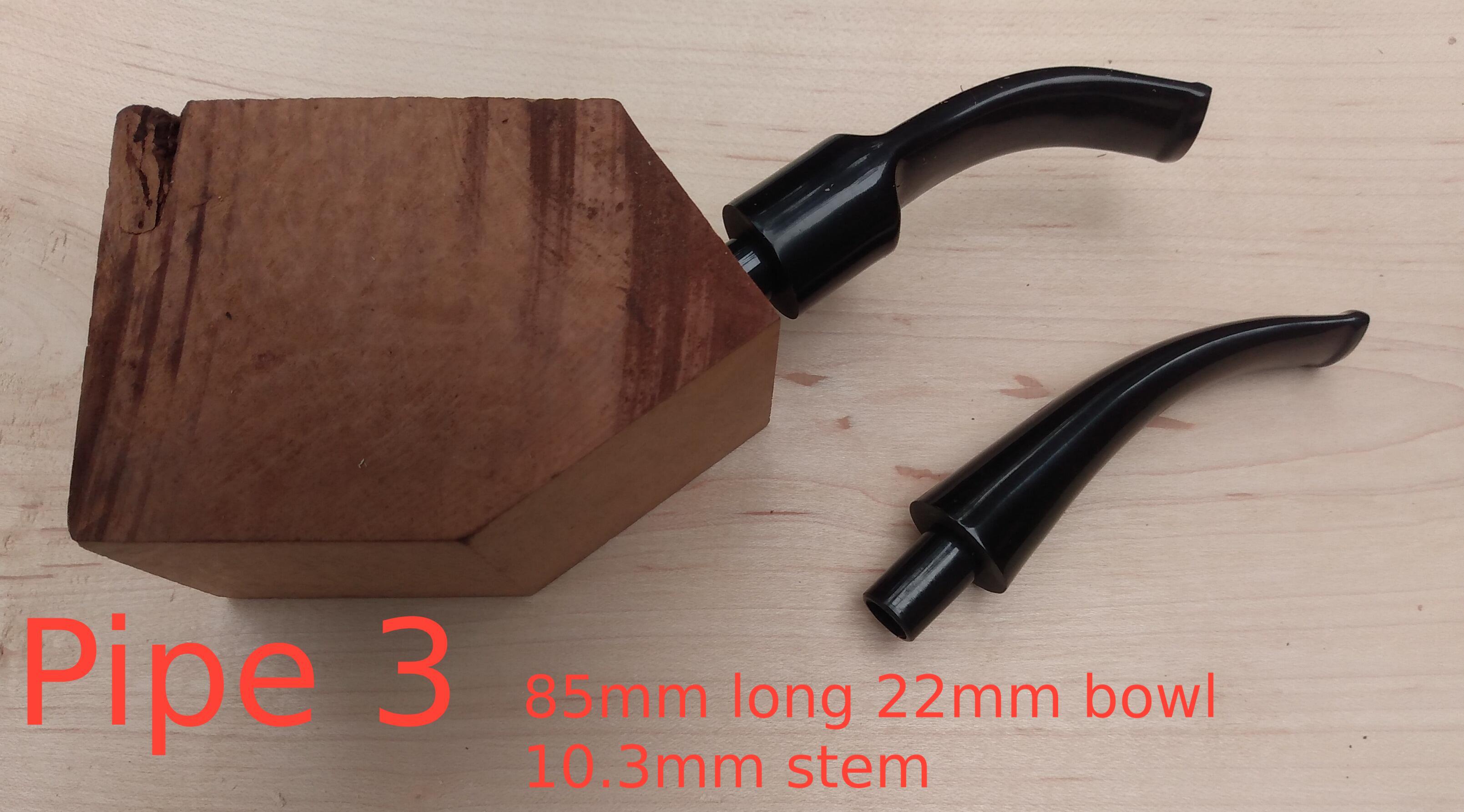 Briar Pipe blanks with stems