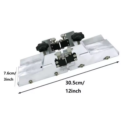 Fret slotting saw and jig