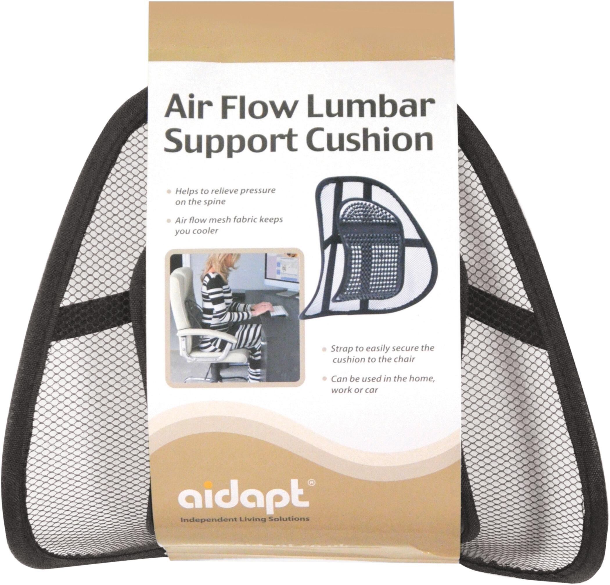 Air Flow Lumbar Support Cushion | Breathable Posture Support for Home ...
