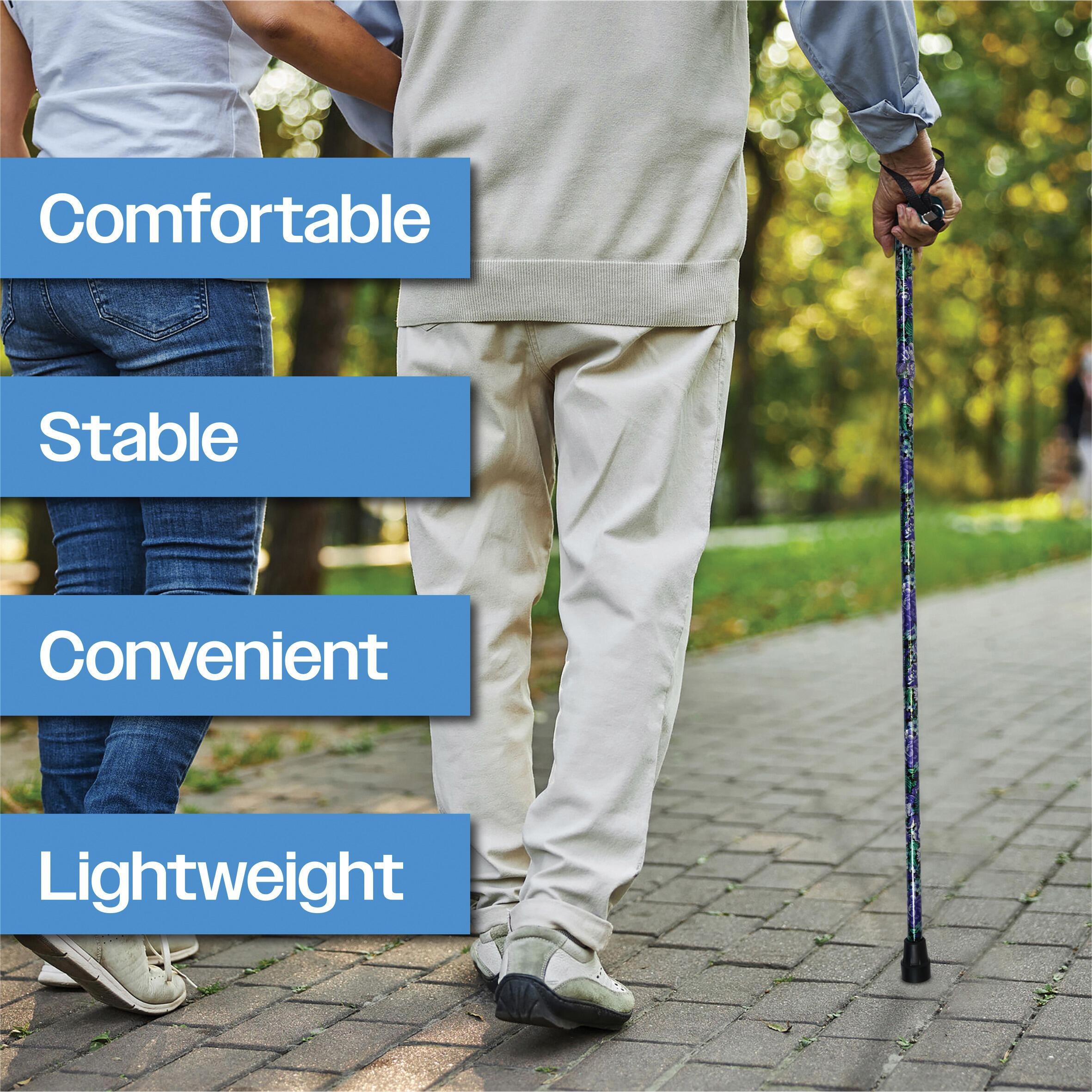 Floral Folding Walking Sticks | 2 pack Adjustable Height | Best ...