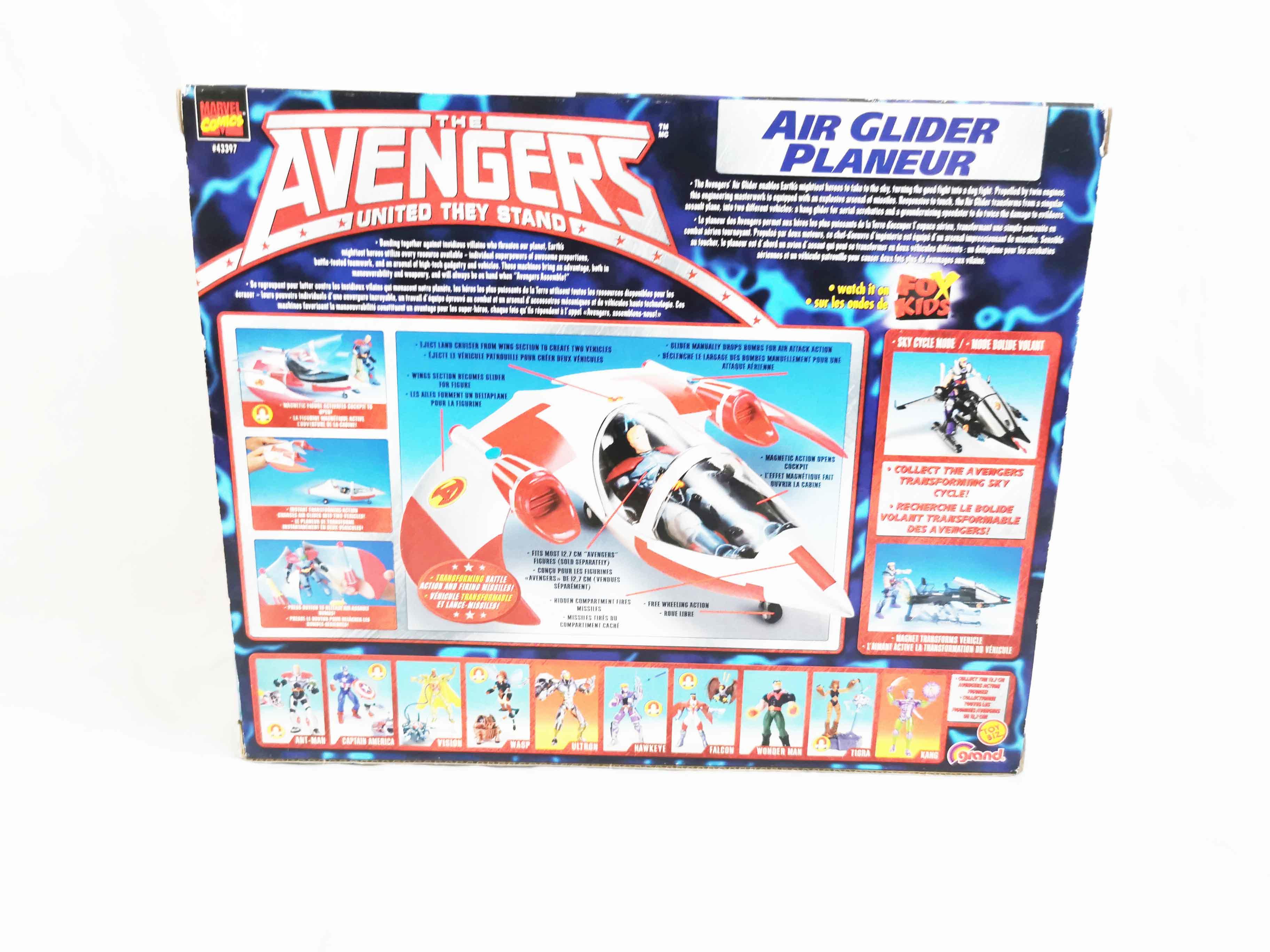 Marvel The Avengers Animated Fox Air Glider Vehicle 2000 ToyBiz