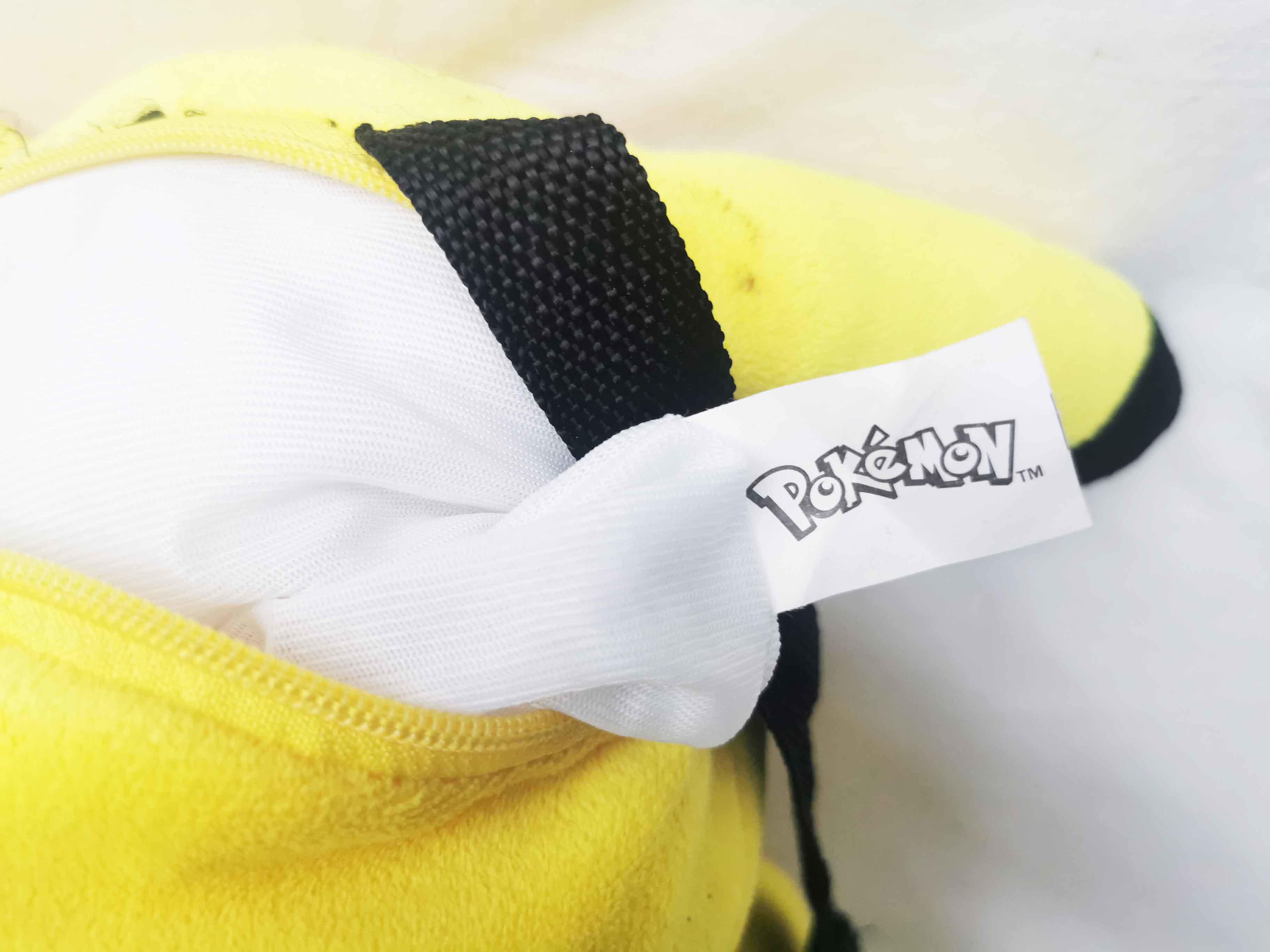 Pokemon 16 Plush Backpack Bag Pikachu With Zipped Pocket