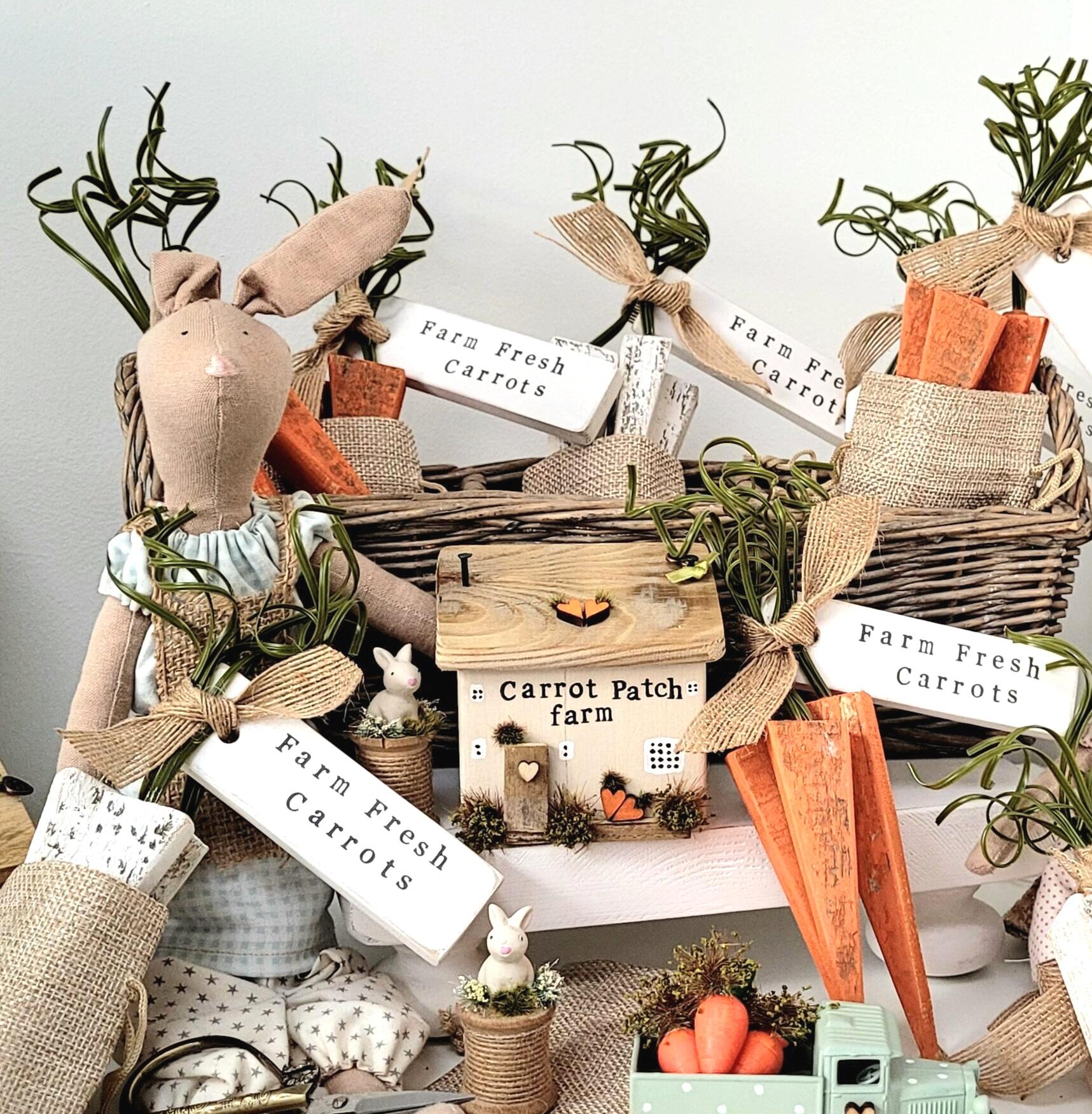 SPRING CARROT PATCH COLLECTION ♡ CHOOSE DESIGN ONE SUPPLIED