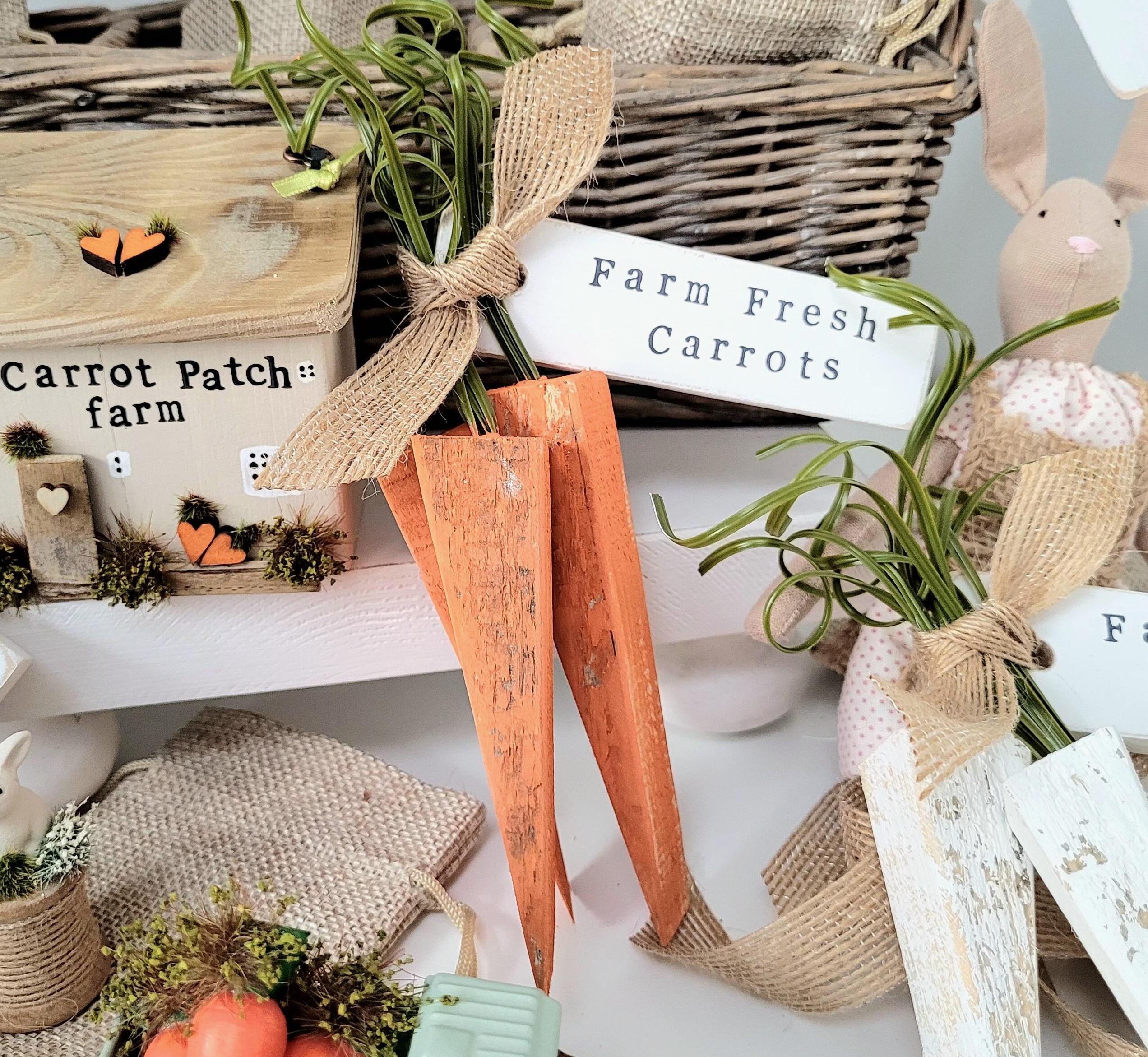 SPRING CARROT PATCH COLLECTION ♡ CHOOSE DESIGN ONE SUPPLIED