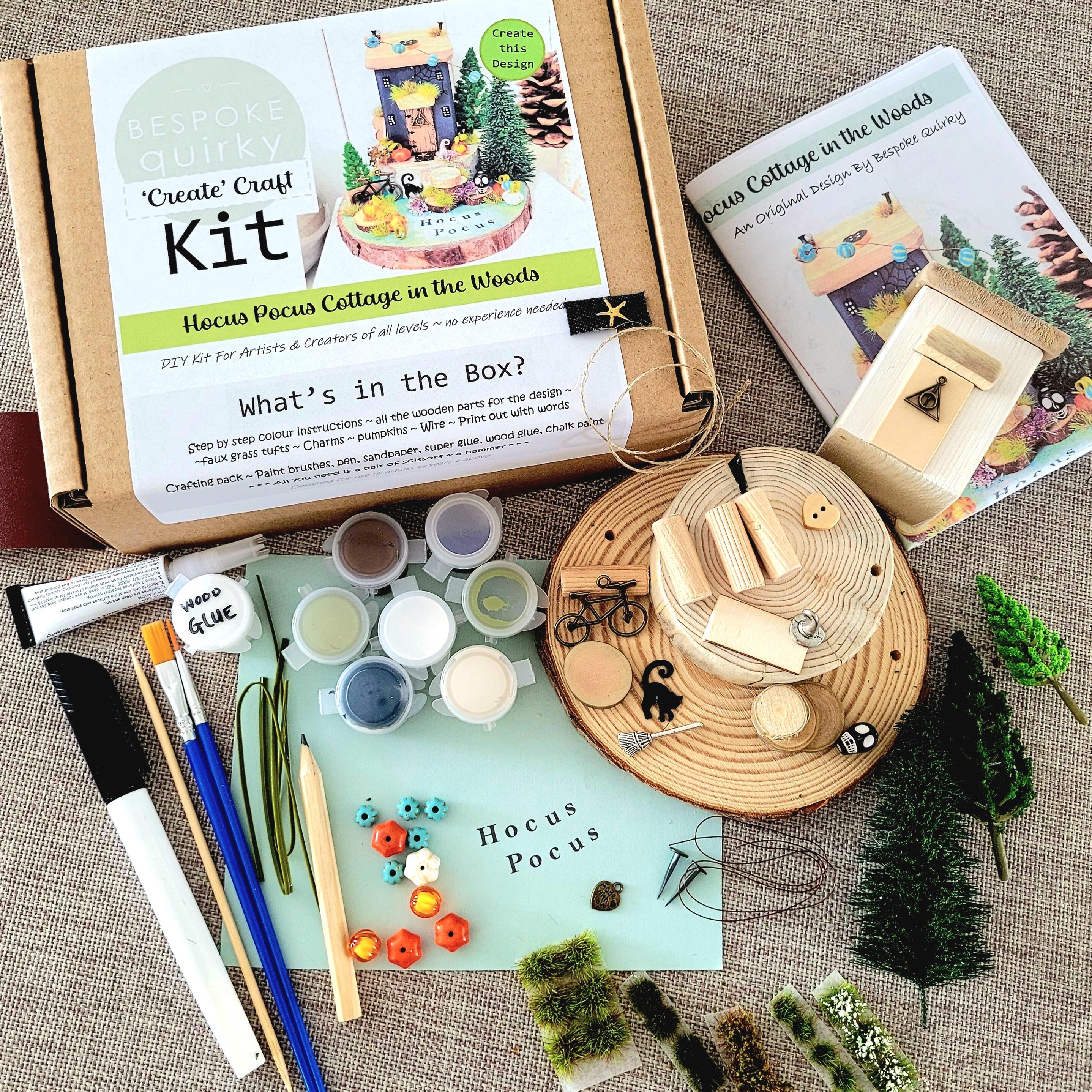 CREATE CRAFT KIT ..HOCUS POCUS COTTAGE IN THE WOODS