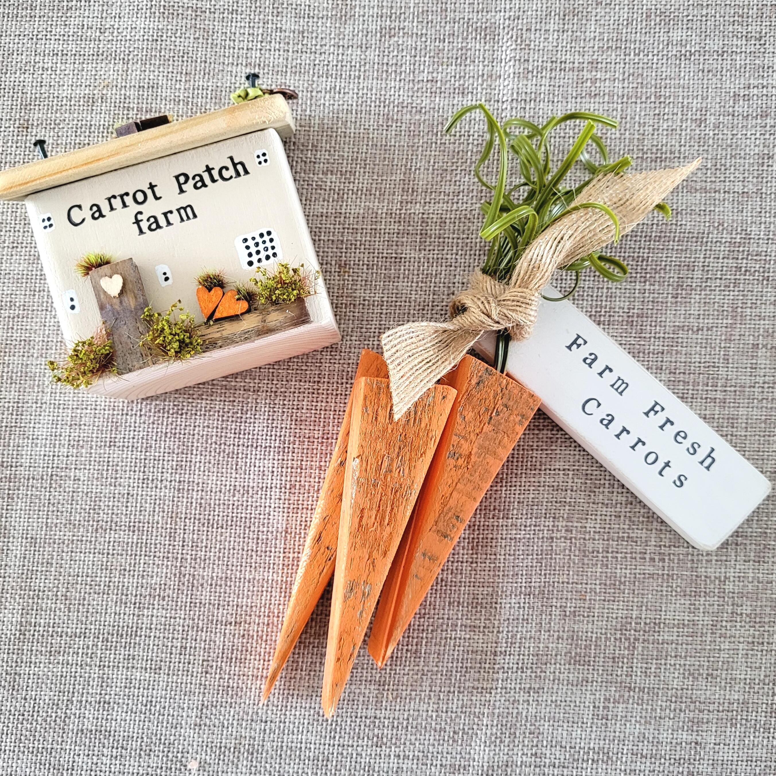 SPRING CARROT PATCH COLLECTION ♡ CHOOSE DESIGN ONE SUPPLIED