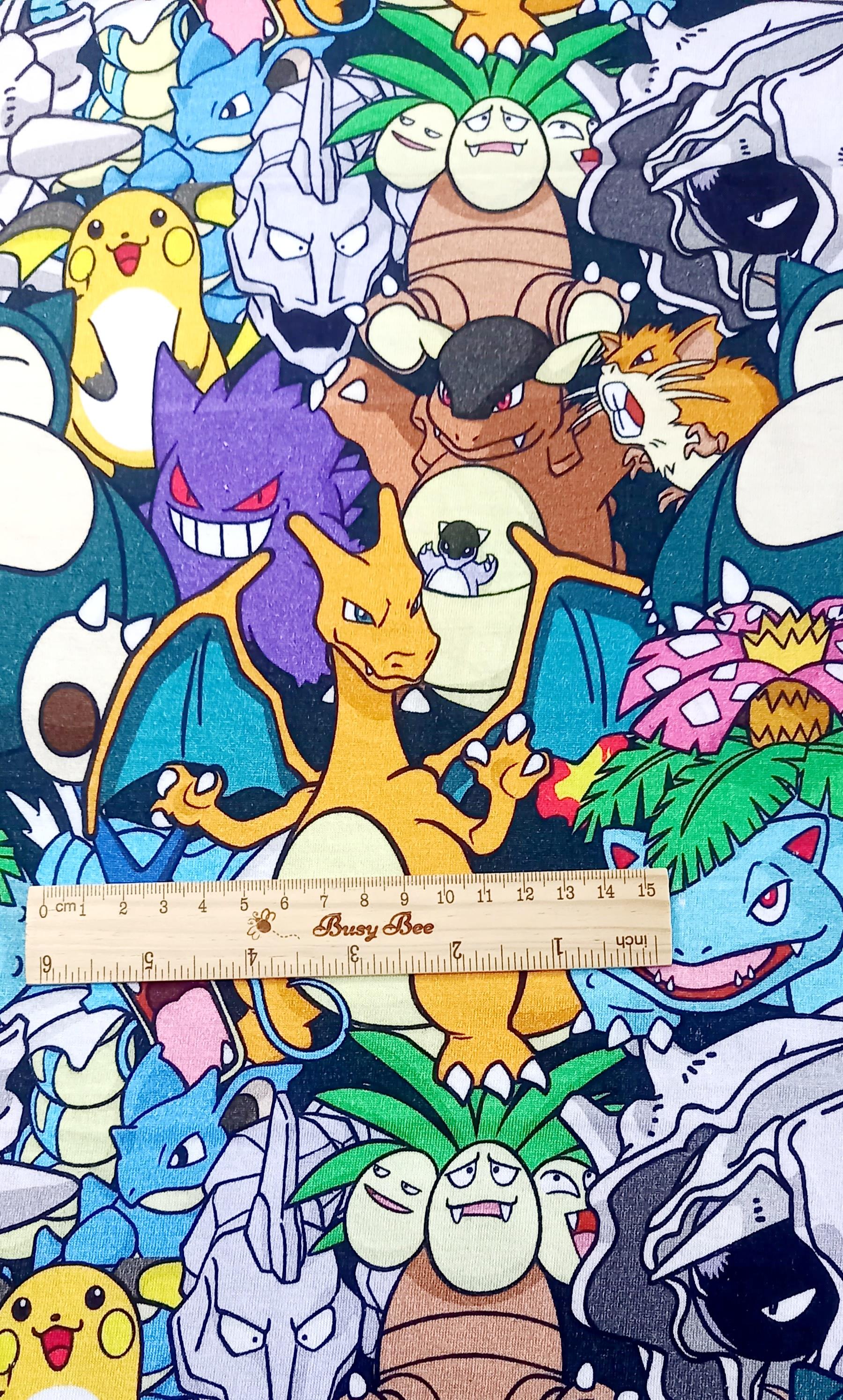 Evolved Pokémon stacked