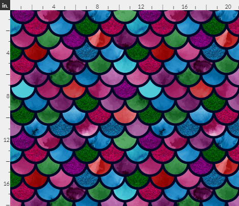 Mermaid Scales - Seamless Digital Download