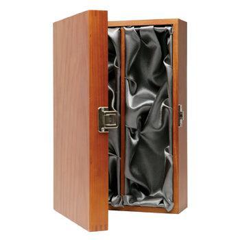 2 Bottle Luxury Wooden Box - Silk Lined