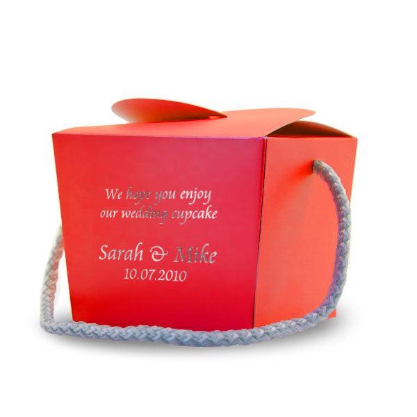 Personalised Cupcake Box - Red