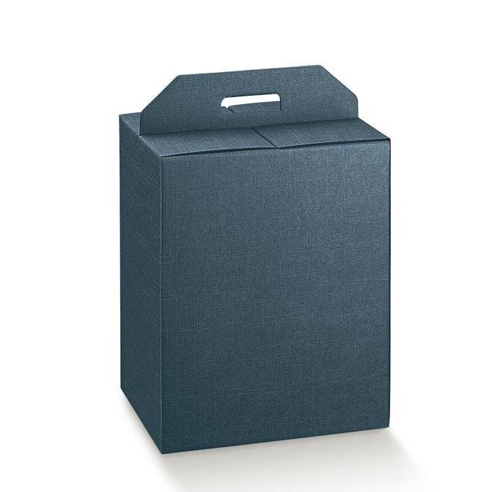 Navy Blue Luxury 6 Bottle Wine Box In The Sale. On Clearance. Limited Stock