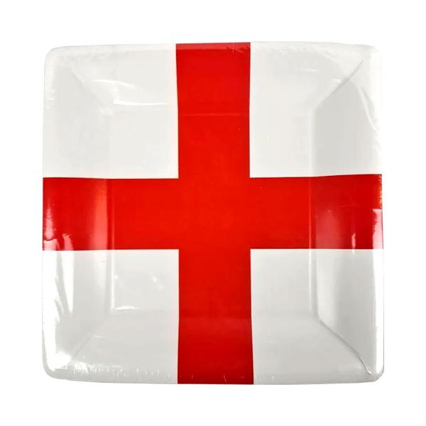 England Square Paper Plates (pack of 8)