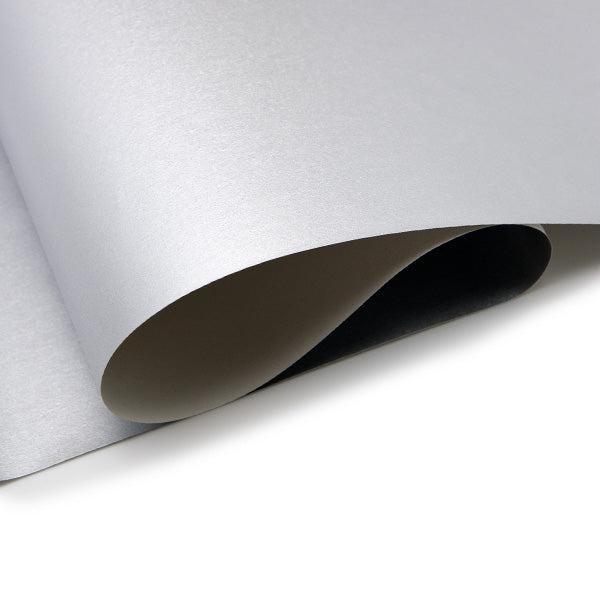 Silver Pearlised Wrapping Paper Sheet 70cm x 50cm FOLDED