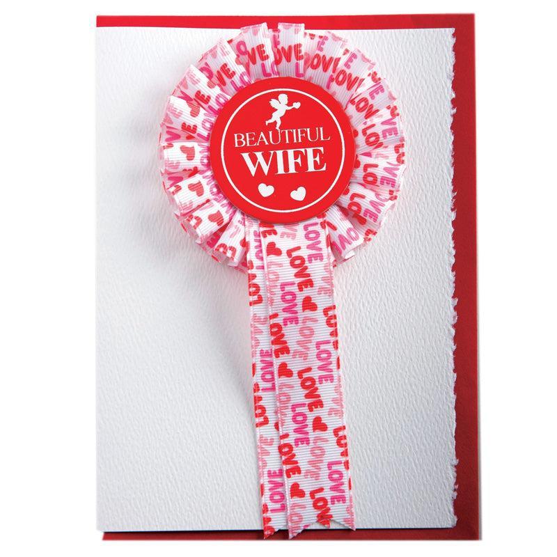 Rosette Card - Beautiful Wife