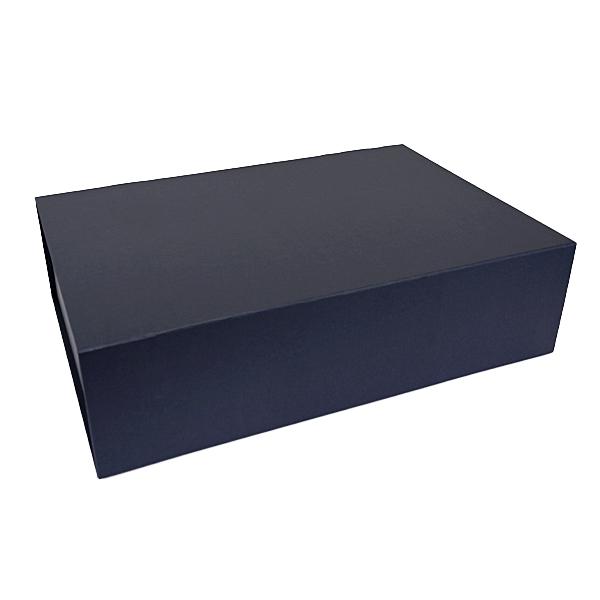 Navy Blue Matt Magnetic Gift Box. 44x30x12cm. Next Day Delivery
