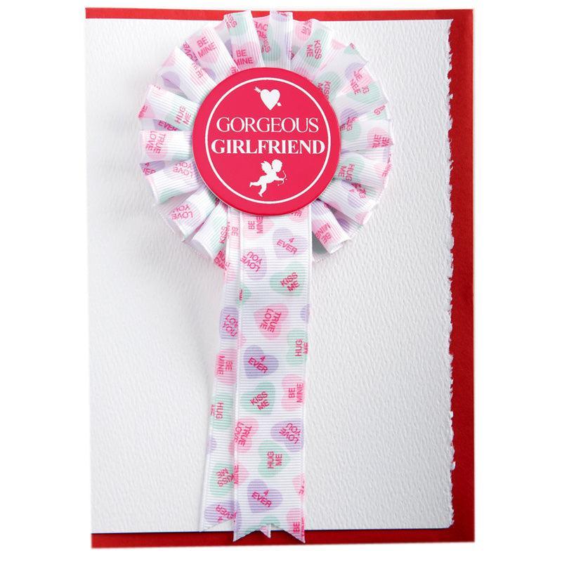 Rosette Card - Gorgeous Girlfriend