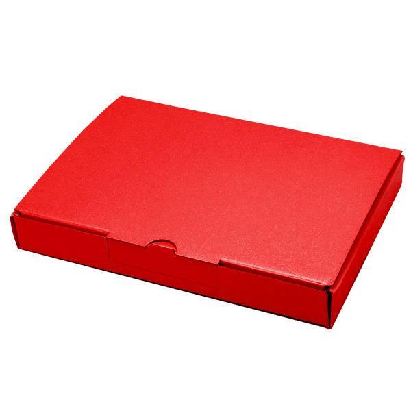 Slim Pearl Red Rigid Postal Fold Box - 250 x 175 x 40mm